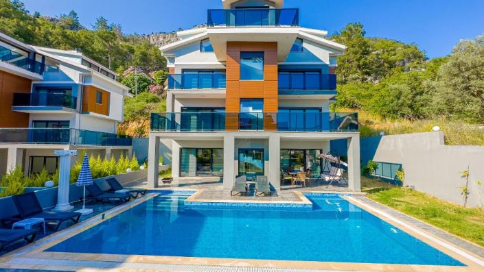 Sea View 4 Bedroom For Sale Detached Villa in Gocek-Turkey Property in ...